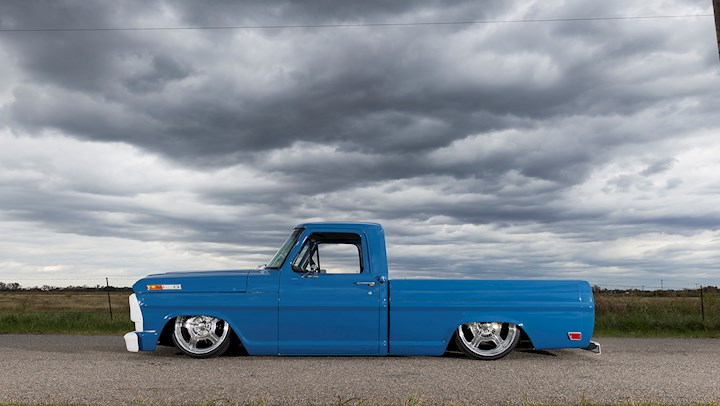 Old Blue: Simple, Yet Stunning, Slammed ’68 Ford F100 Pickup Truck ...