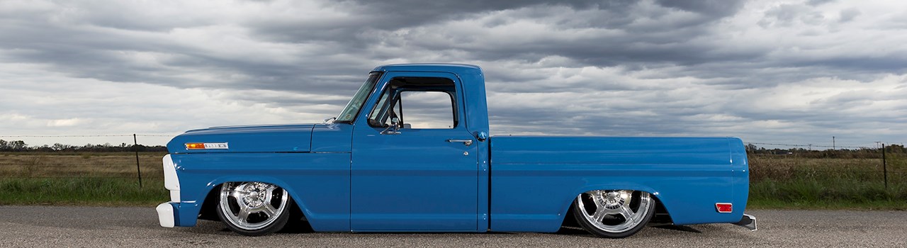 Old Blue: Simple, Yet Stunning, Slammed ’68 Ford F100 Pickup Truck ...