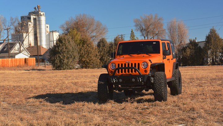 Customized Jeep Wranglers Orange