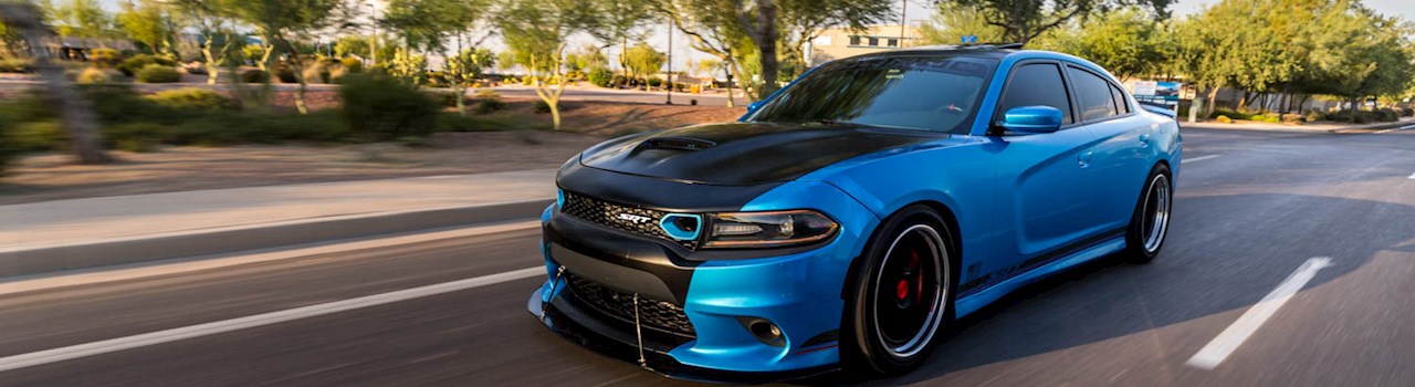 Pearl Blue 2015 Dodge Charger SRT 392 | DrivingLine