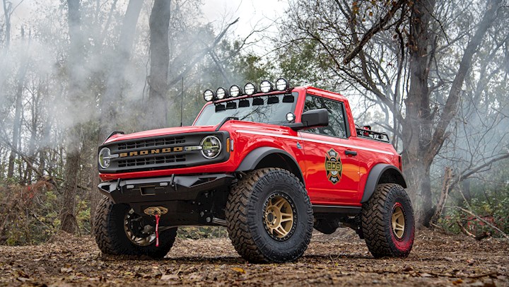 Ford and BDS Suspension Unveil the Fire Command Bronco Custom | DrivingLine