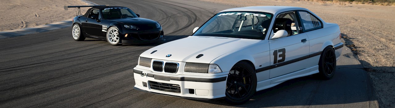 BMW E36 M3 vs NC Mazda Miata | Driver Battles Time Attack | DrivingLine