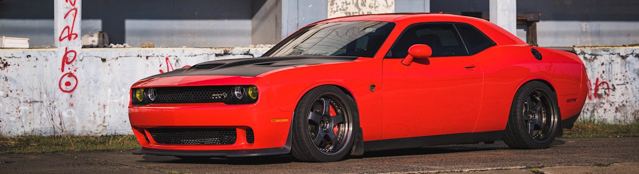 Hellgato: Bagged Dodge Challenger Hellcat with JDM Vibes | DrivingLine