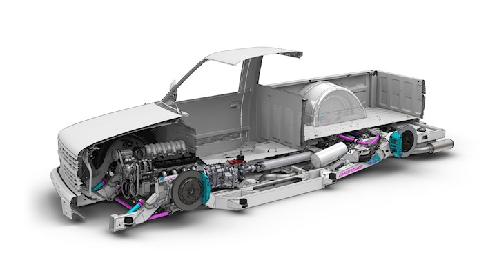 The Low Pro Pre Slammed Obs Chevy Truck Chassis Is The Next Big Thing For Custom Pickup Builders