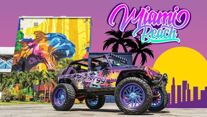Synergy's Miami Beach Jeep JK Wrangler Built for the Stars | DrivingLine