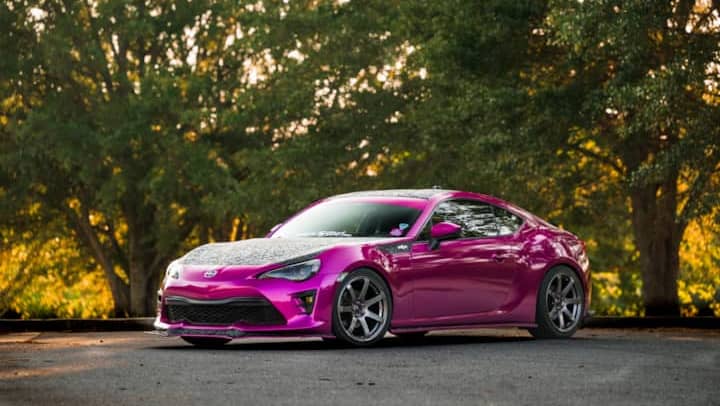 LS-Swapped Scion FRS: A Fuschia Fusion of Power and Style | DrivingLine