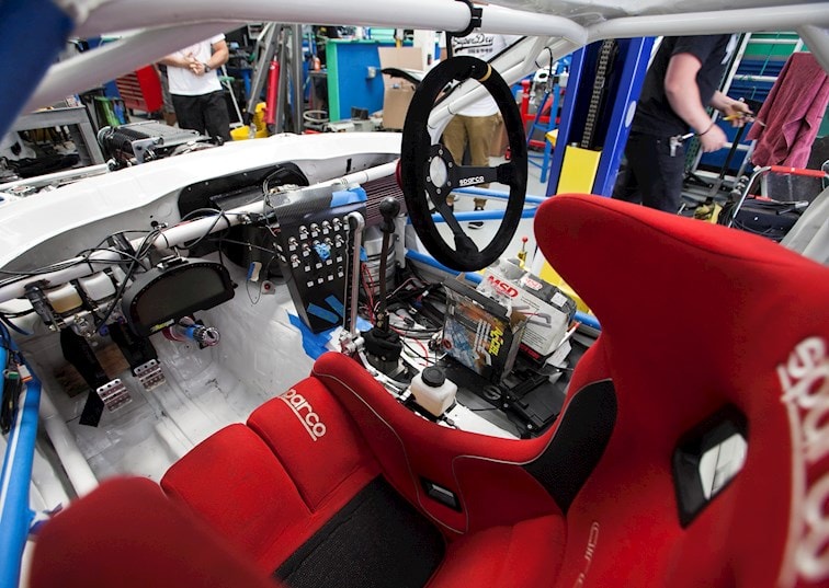 Travis Reeder's EV Drift Car at Formula Drift LB | DrivingLine