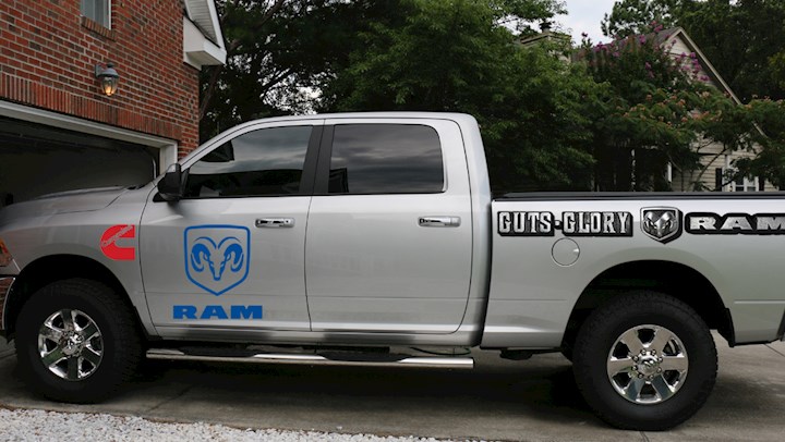Guts Glory Ram Decal