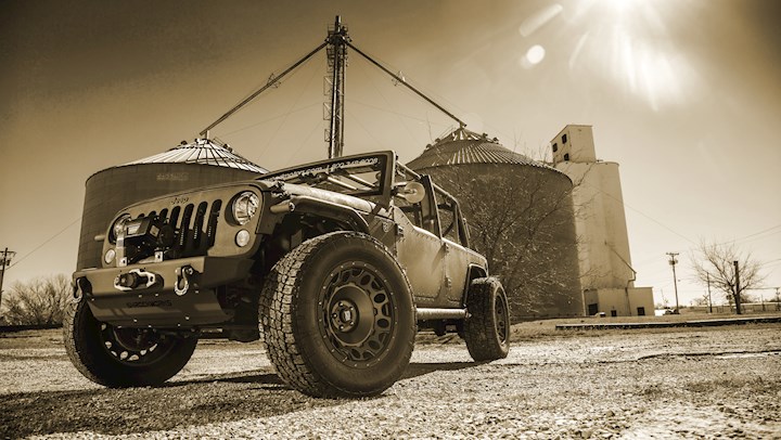 Modified Jeep Rat Rod