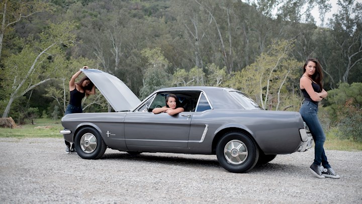 Model With Muscle: Constance and Her 1964.5 Mustang | DrivingLine