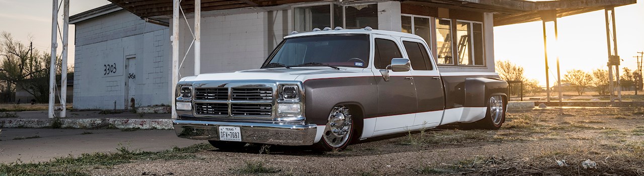 Gennie: The Drool-Worthy Dropped Diesel Dodge Dually | DrivingLine
