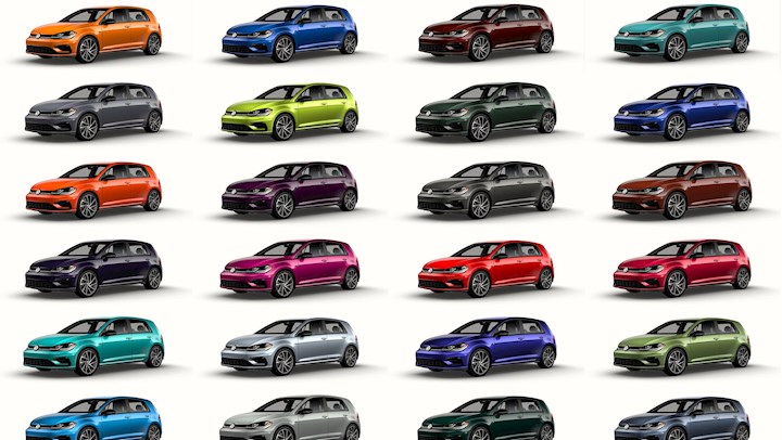 VW Brings the Rainbow With 40 Color Choices for the 2019 Golf R ...