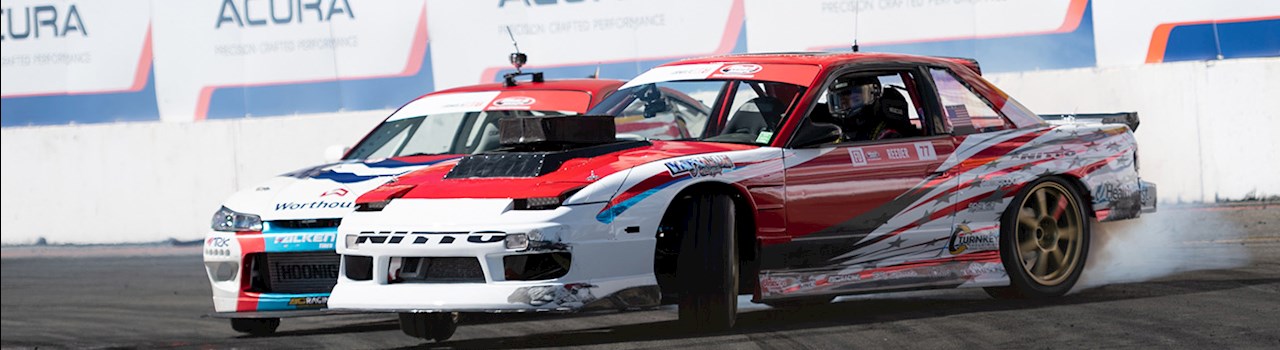 Travis Reeder's EV Drift Car at Formula Drift LB | DrivingLine