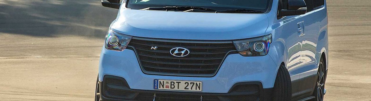 Drifting Hyundai's 402 HP Bus | DrivingLine