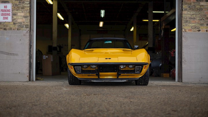 Lamborghini-Colored Corvette: All Speed Customs | DrivingLine