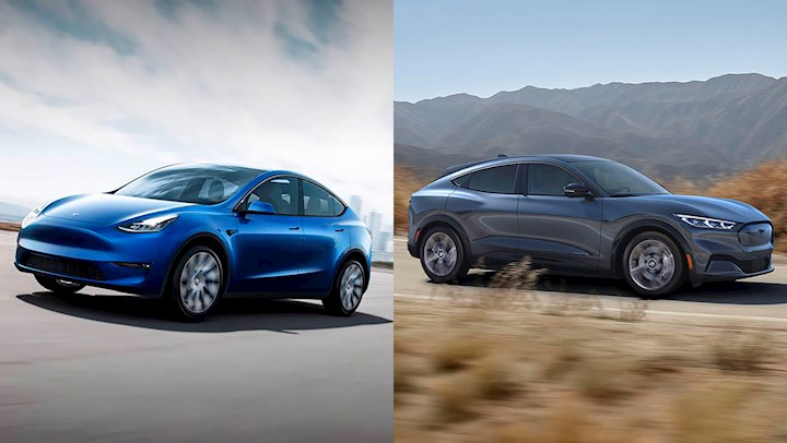Ford v Tesla: The Model Y Meets the Mustang Mach-E | DrivingLine