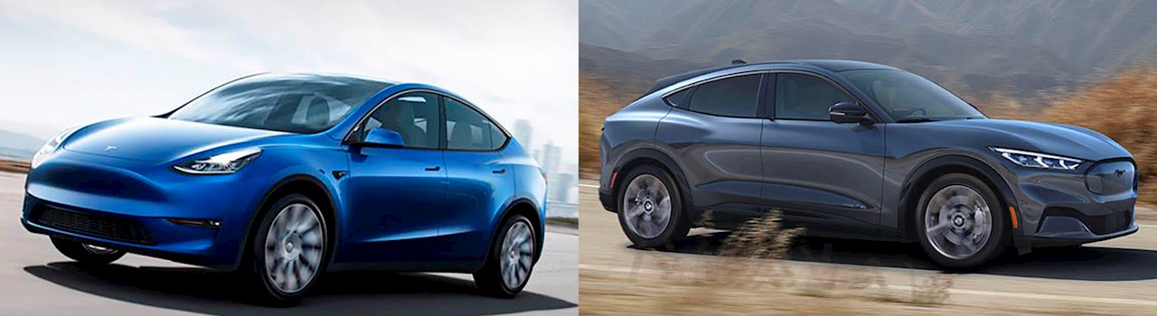 Ford v Tesla: The Model Y Meets the Mustang Mach-E | DrivingLine