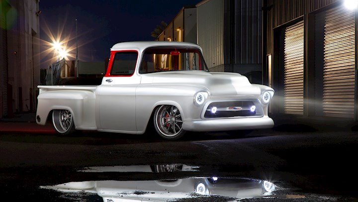 Snow White Revisited: The Fairytale of this Custom ’57 Chevy Truck ...