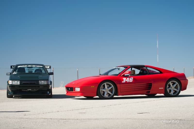 Ferrari 348 vs AE86 Driver Battle Hot Laps | DrivingLine