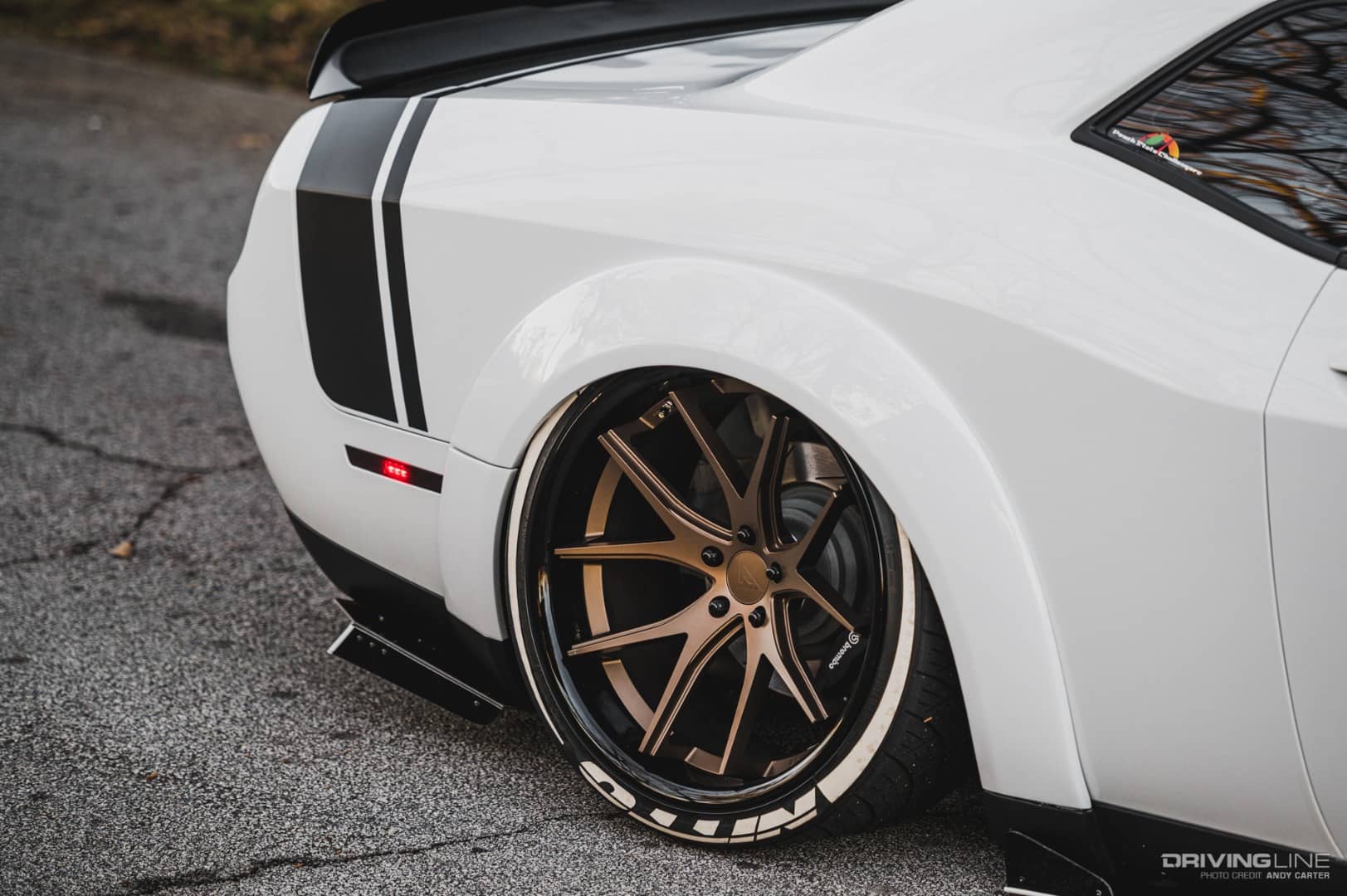 Killer Bee: Slammed Wide Body Challenger | DrivingLine