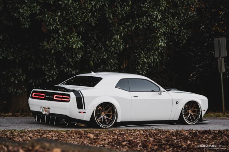 Killer Bee: Slammed Wide Body Challenger | DrivingLine