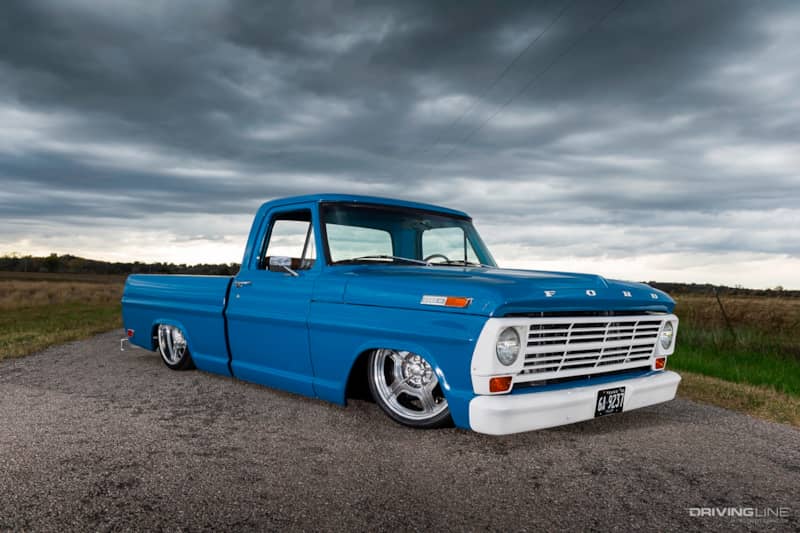 Old Blue: Simple, Yet Stunning, Slammed ’68 Ford F100 Pickup Truck ...