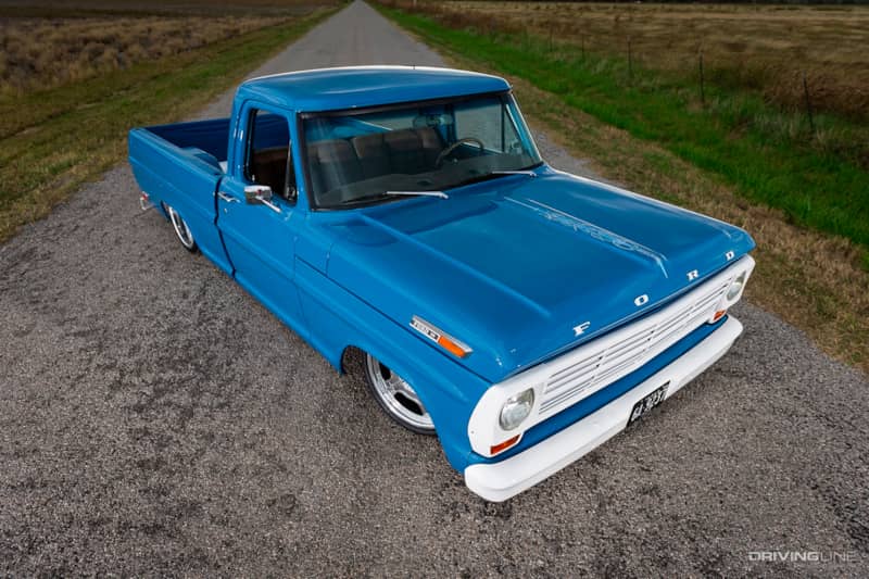 Old Blue: Simple, Yet Stunning, Slammed ’68 Ford F100 Pickup Truck ...