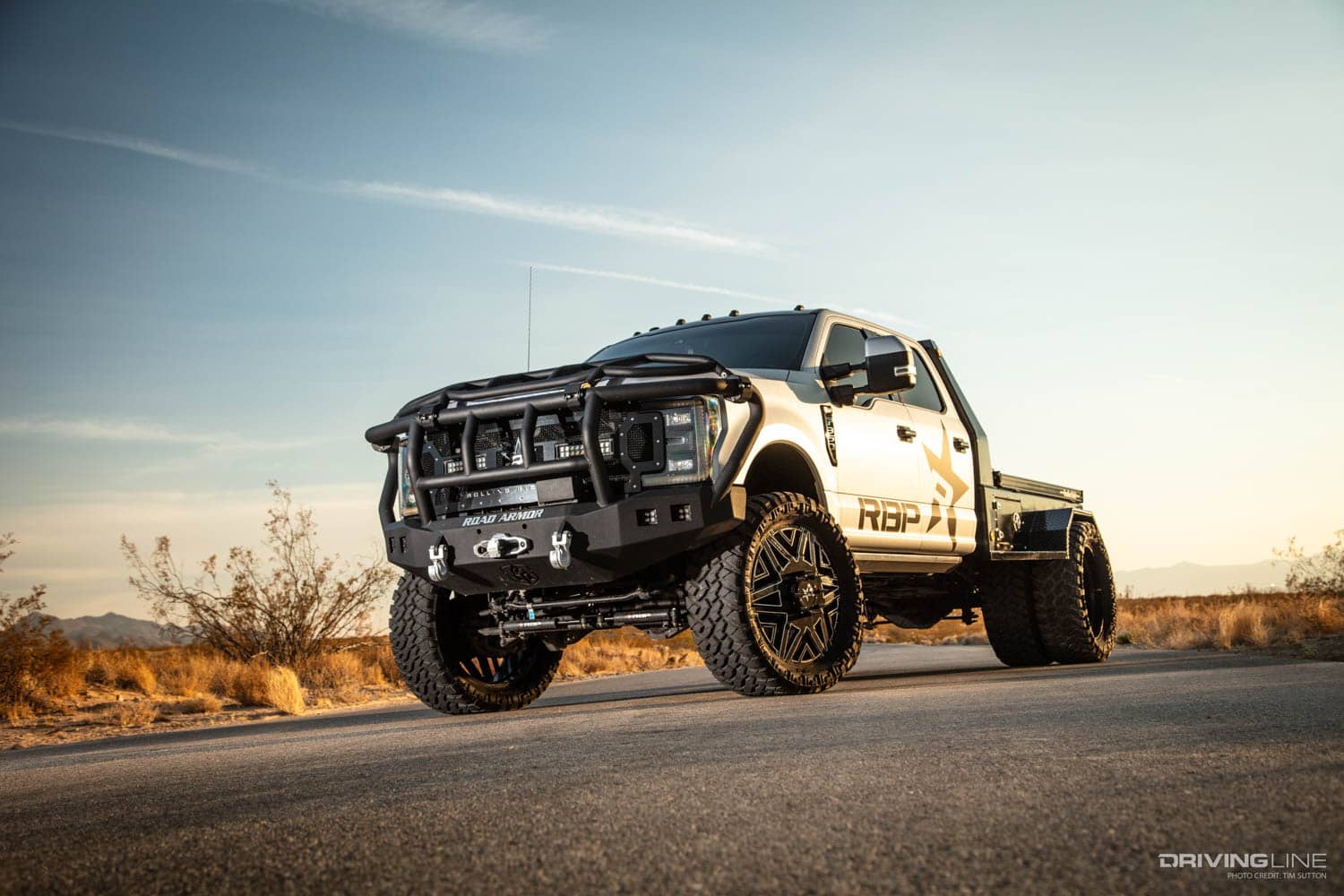 Not The Average Work Truck A Radical Raised 2017 Flatbed Ford F350