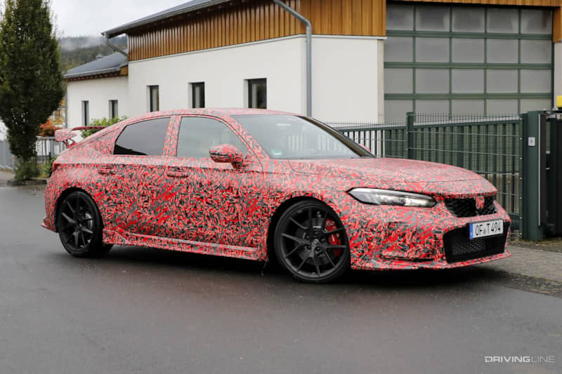 Spy Photos: 2023 Honda Civic Type R Caught Testing in Rain | DrivingLine