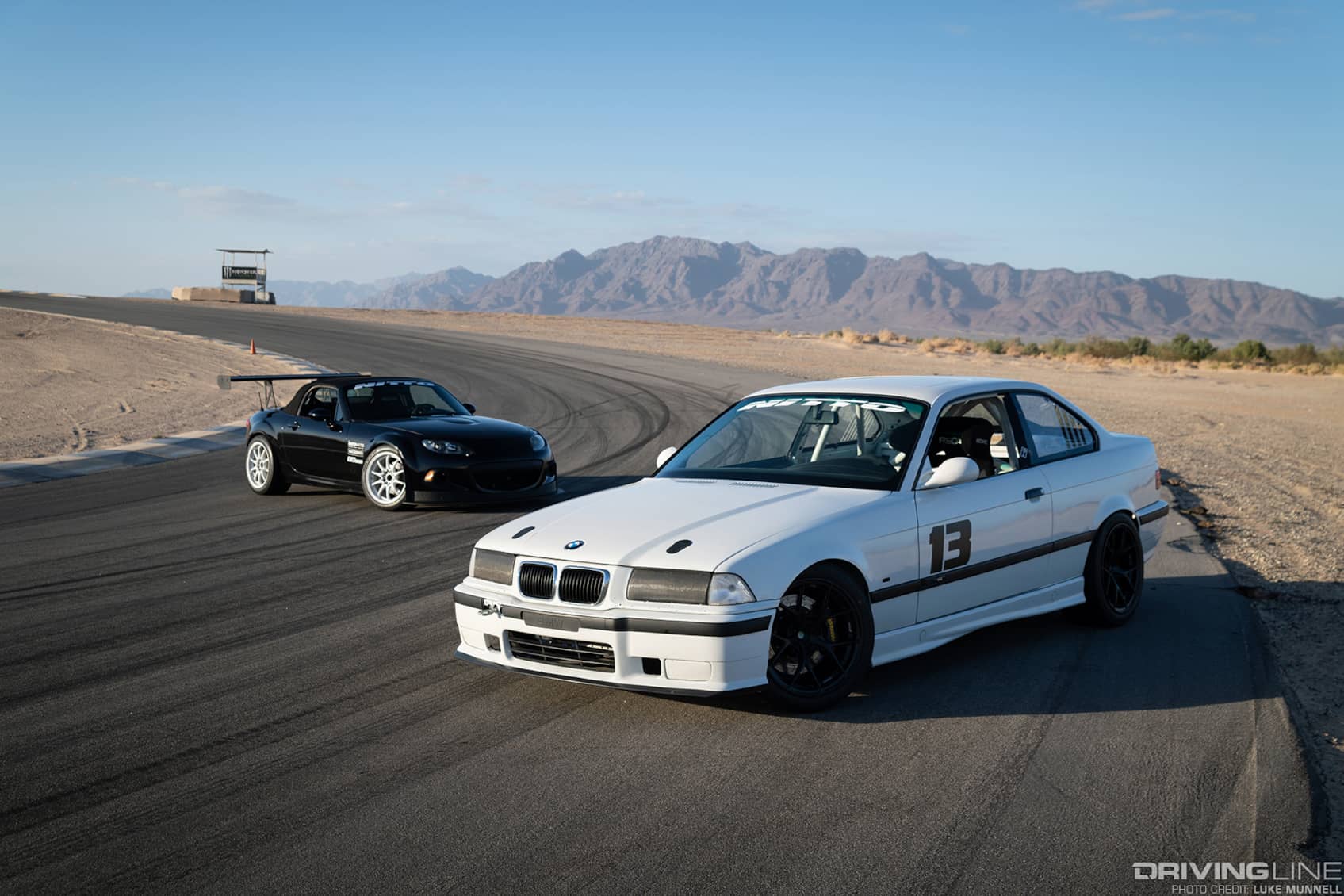 BMW E36 M3 vs NC Mazda Miata | Driver Battles Time Attack | DrivingLine