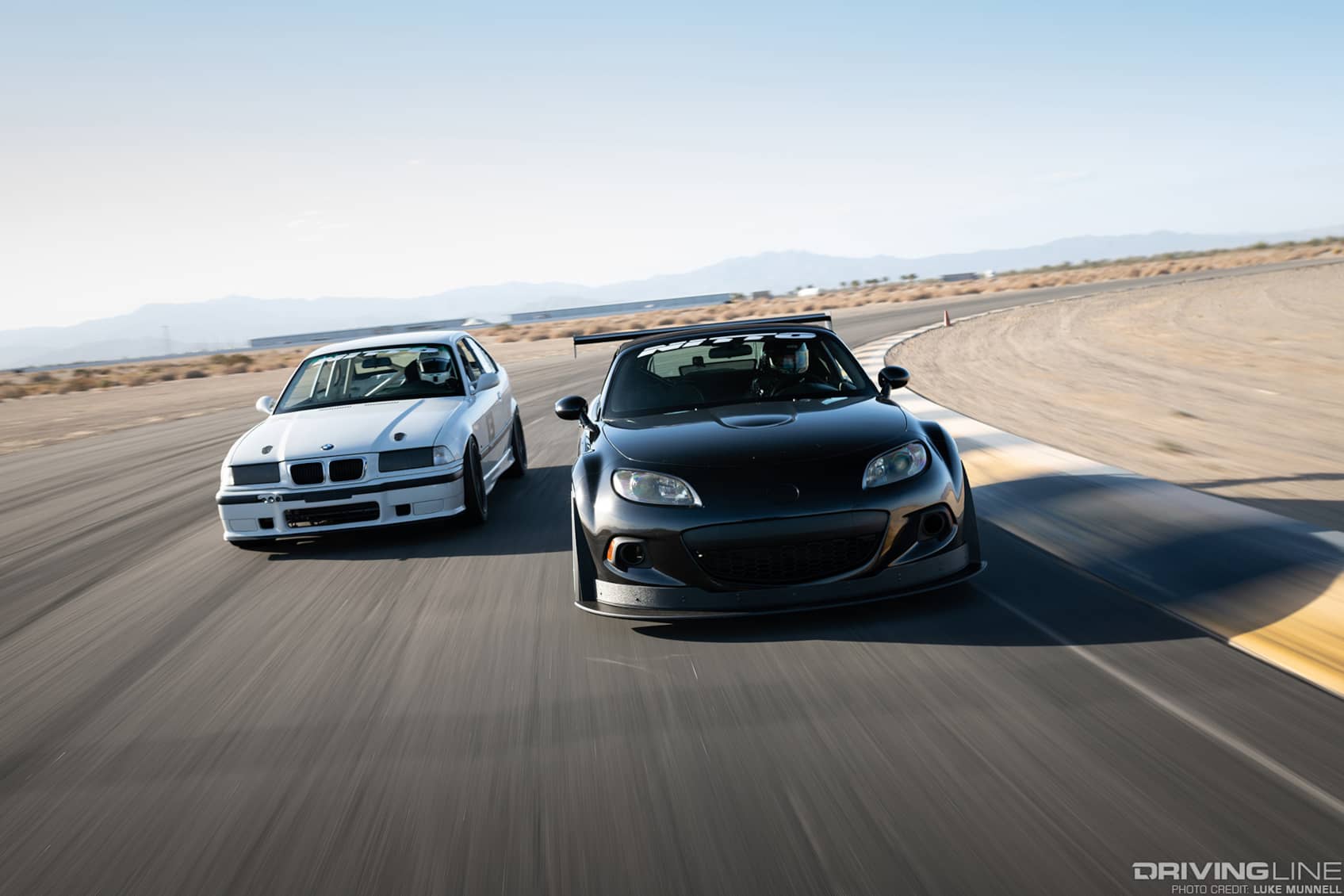 BMW E36 M3 vs NC Mazda Miata | Driver Battles Time Attack | DrivingLine