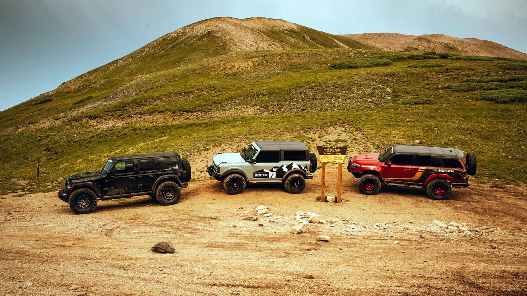 Wheeling Hancock Pass via Wrangler, 4Runner & Bronco: On the Trail ...