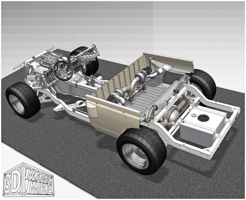 Engineering Perfection: The V8 Twin-Turbo Datsun 620 Build You Have to ...