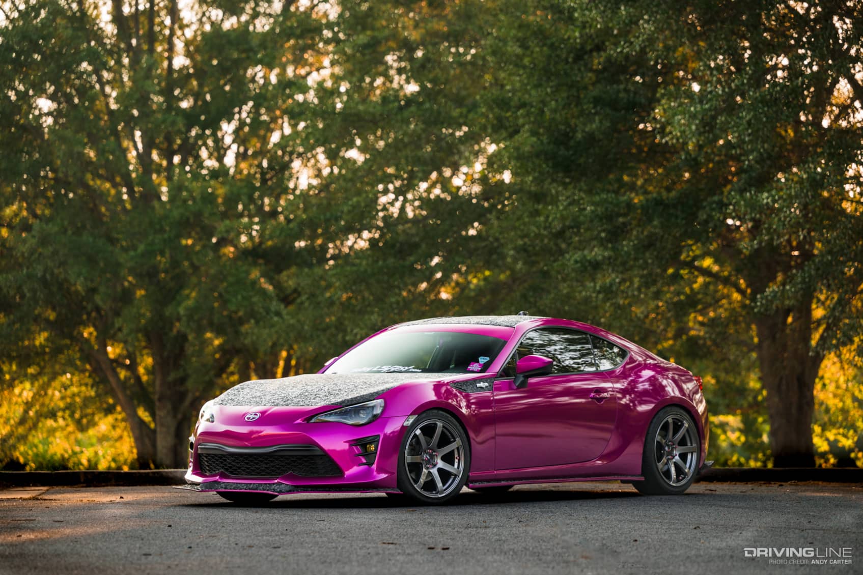 LS-Swapped Scion FRS: A Fuschia Fusion of Power and Style | DrivingLine