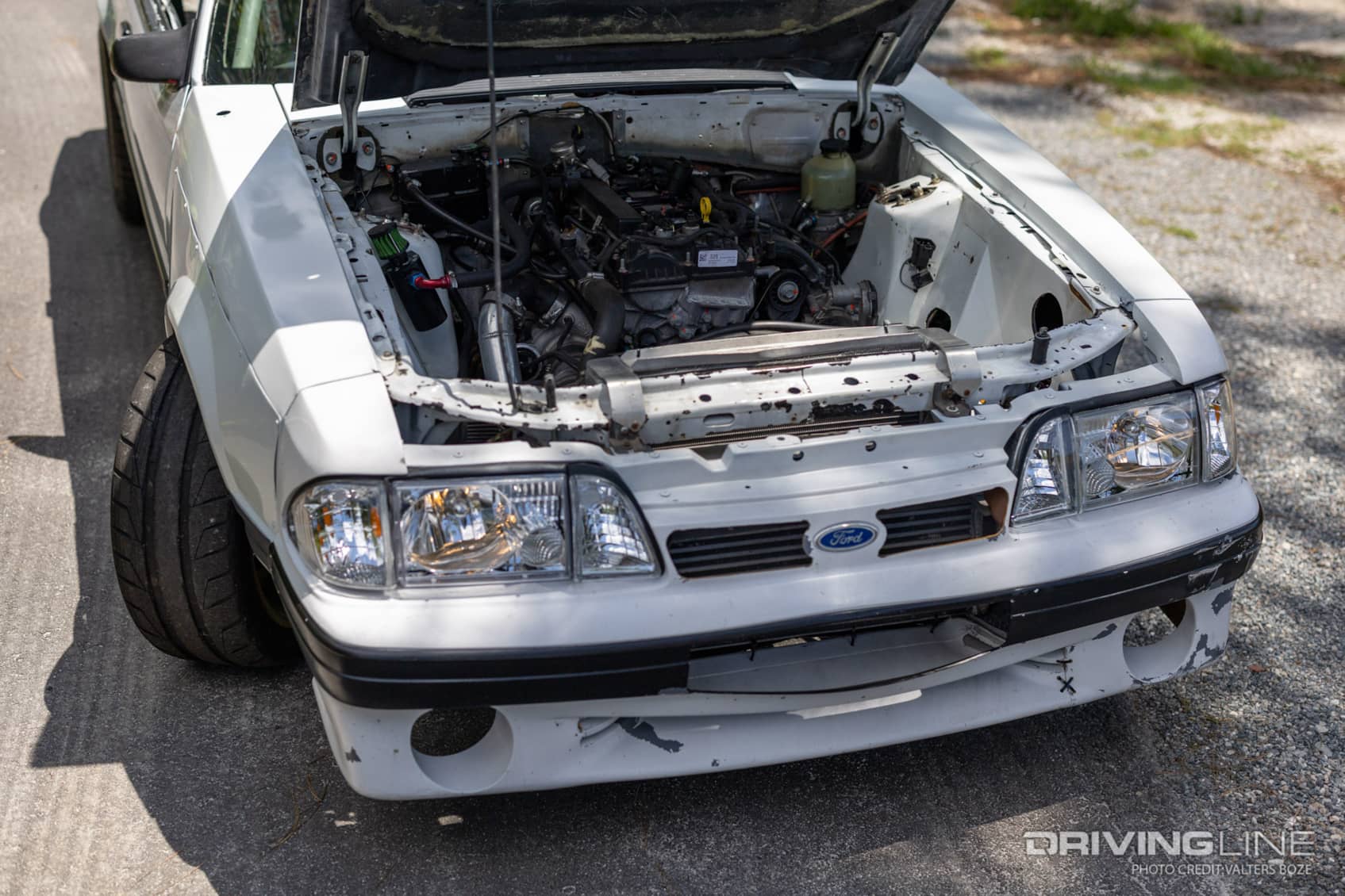 Chelsea Denofa's Ecoboost-swapped Fox Body Mustang turns laps more than ...